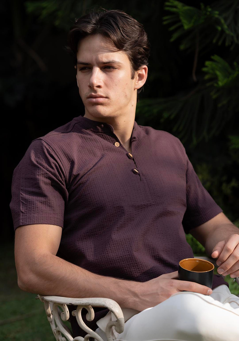 Buy Nimbus Shirt in Bitter Chocolate Online In India | Free Shipping ...